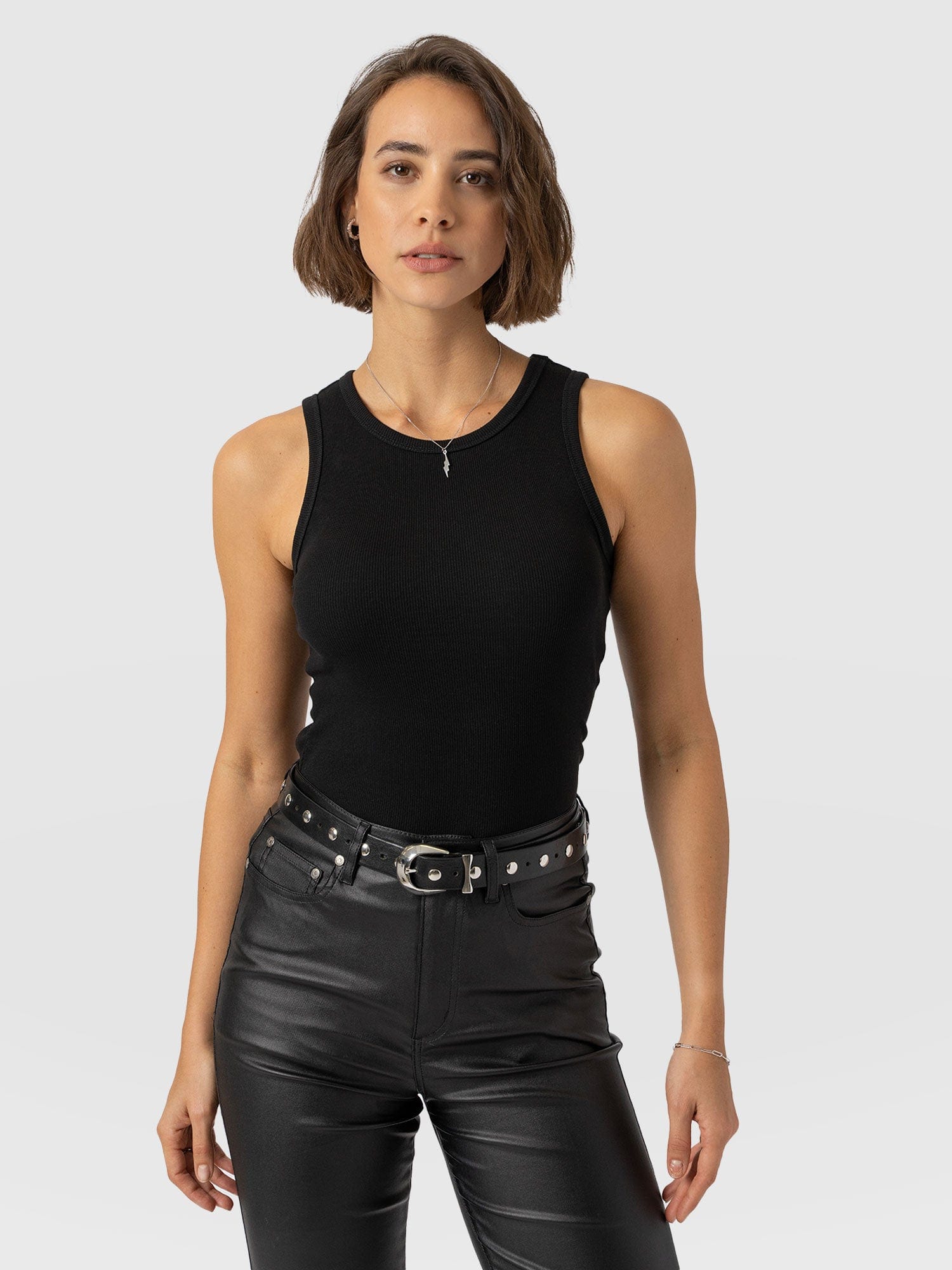 Nova Racer Vest - Black - Women's Vests | Saint + Sofia® US – Saint + Sofia® Inc