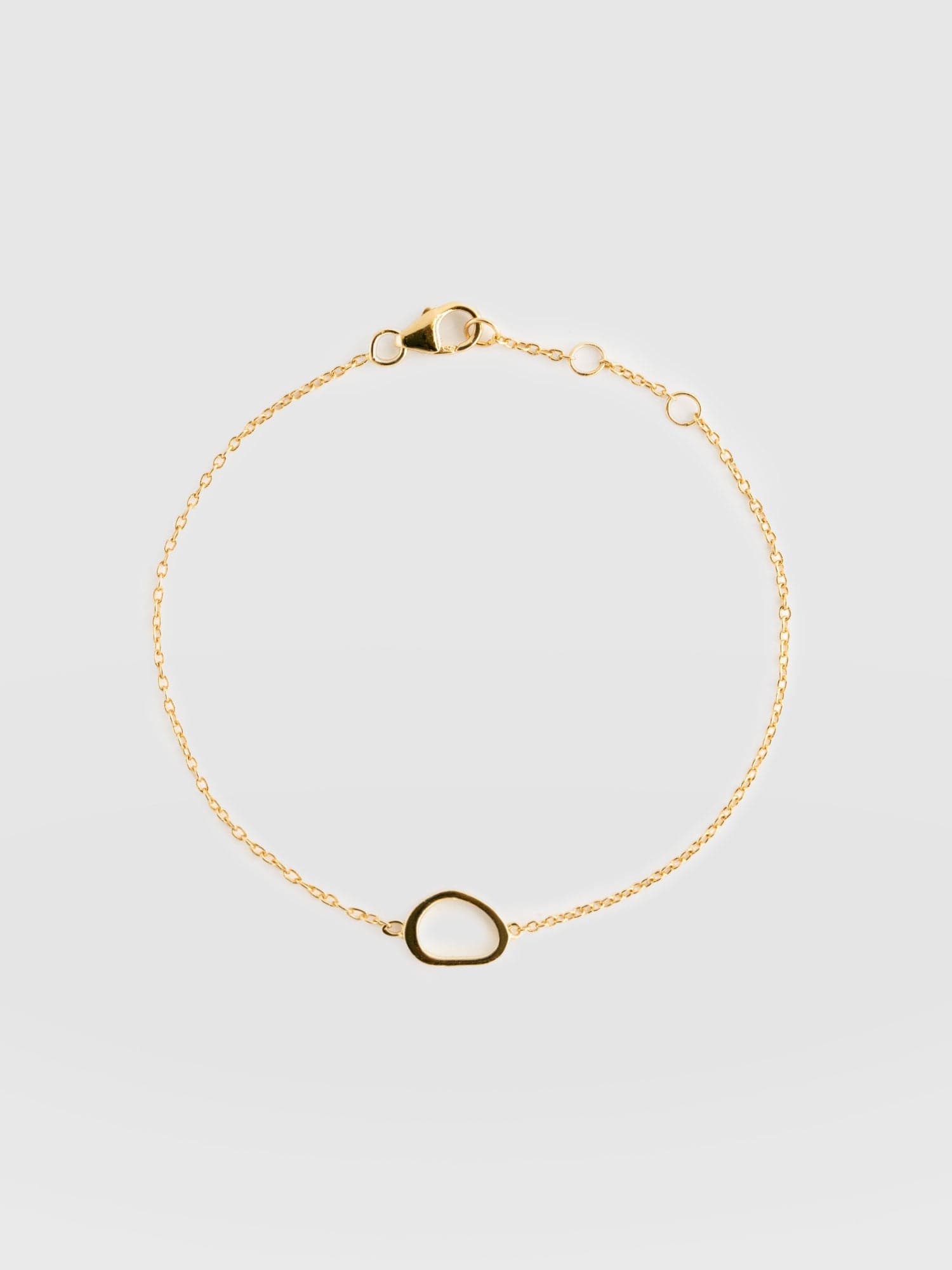 Organic Open Oval Bracelet Gold - Women's Jewellery | Saint + Sofia® USA – Saint + Sofia® Inc