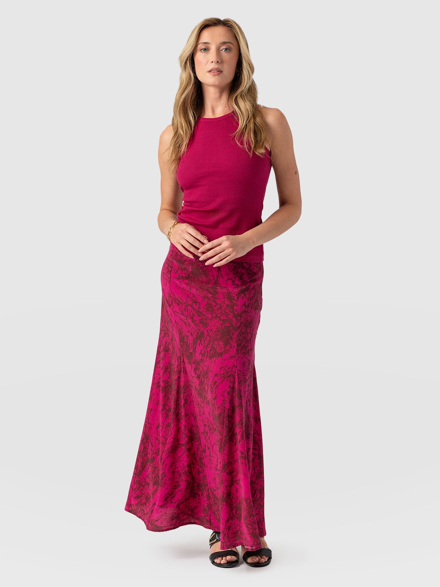 Audrey Skirt Pink Marble - Women's Skirts | Saint + Sofia® US – Saint ...