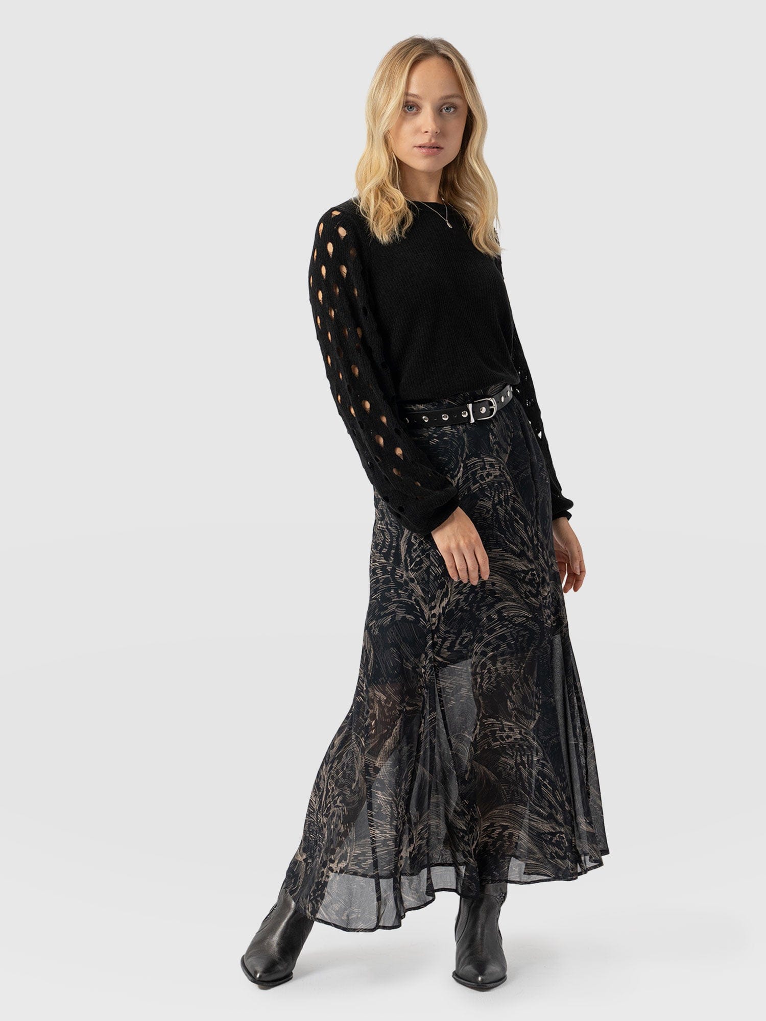 Audrey Skirt Spot Feather - Women's Skirts | Saint + Sofia® US – Saint ...