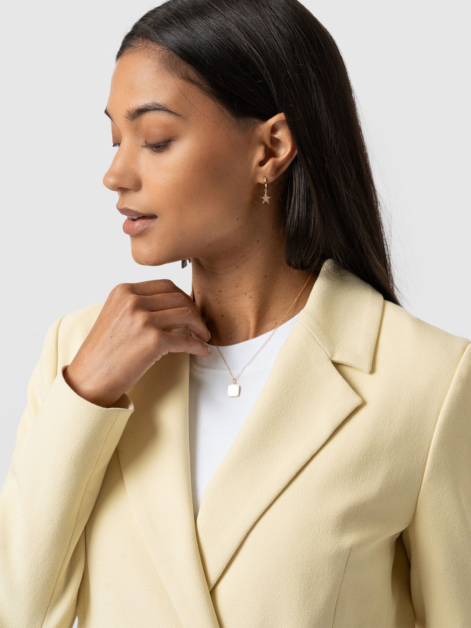 Carmen Blazer Yellow - Women's Blazers | Saint + Sofia® USA – Saint + Sofia® Inc | Official
