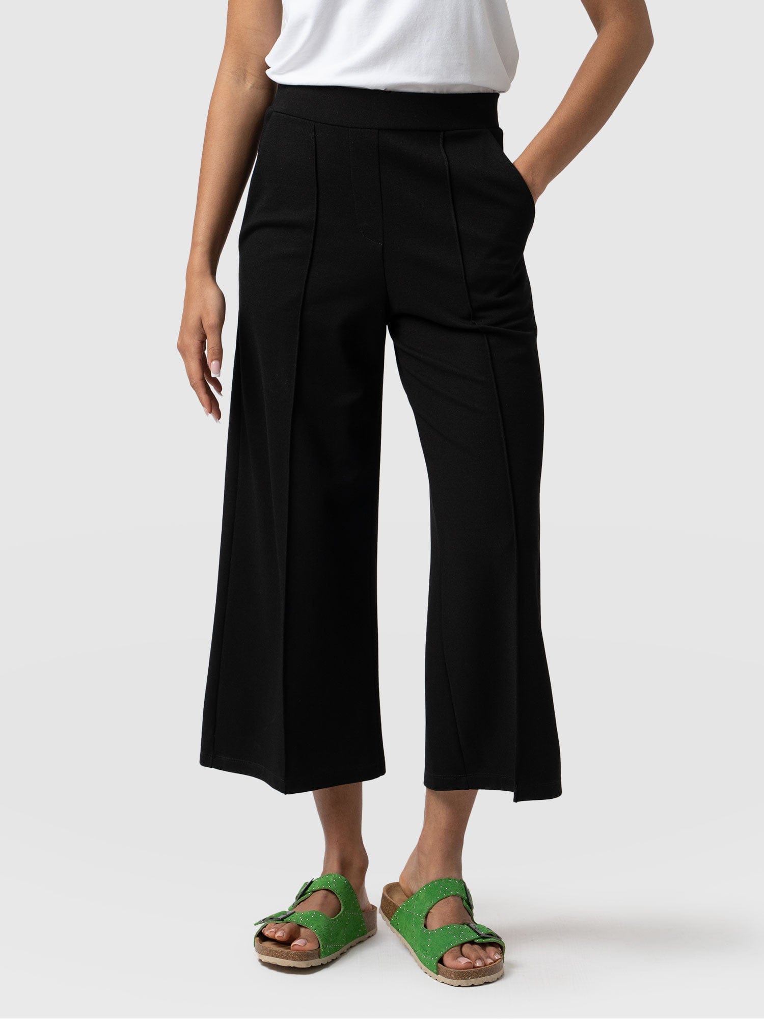 Keller Culotte Black - Women's Culottes | Saint + Sofia® USA – Saint ...
