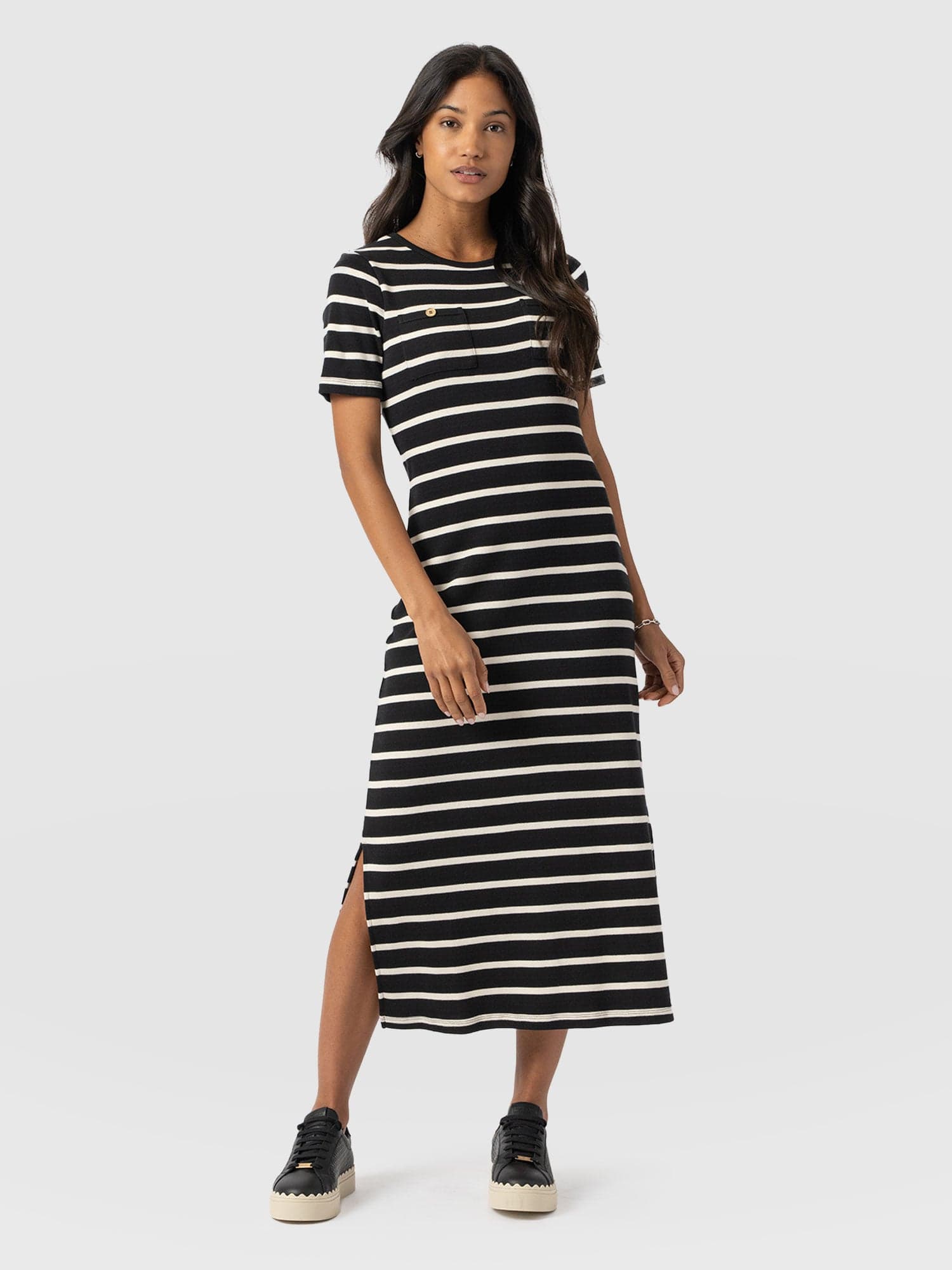 Helena T-Shirt Dress Stripe - Women's Dresses | Saint + Sofia® US ...