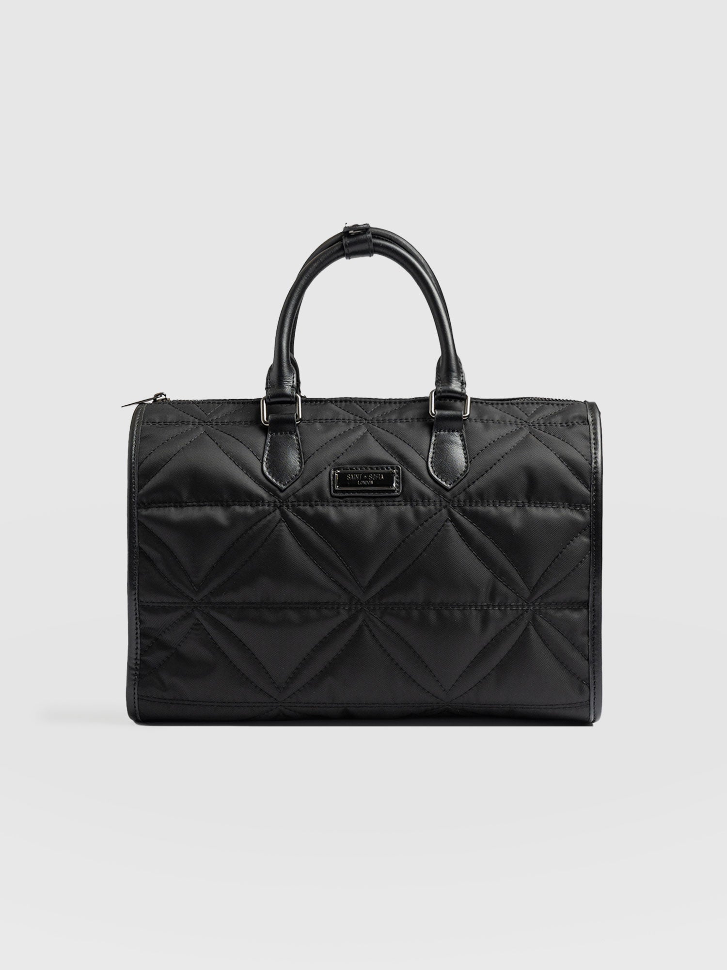 Quilted Maeve Duffle Bag Black - Women's Bags | Saint + Sofia® USA ...
