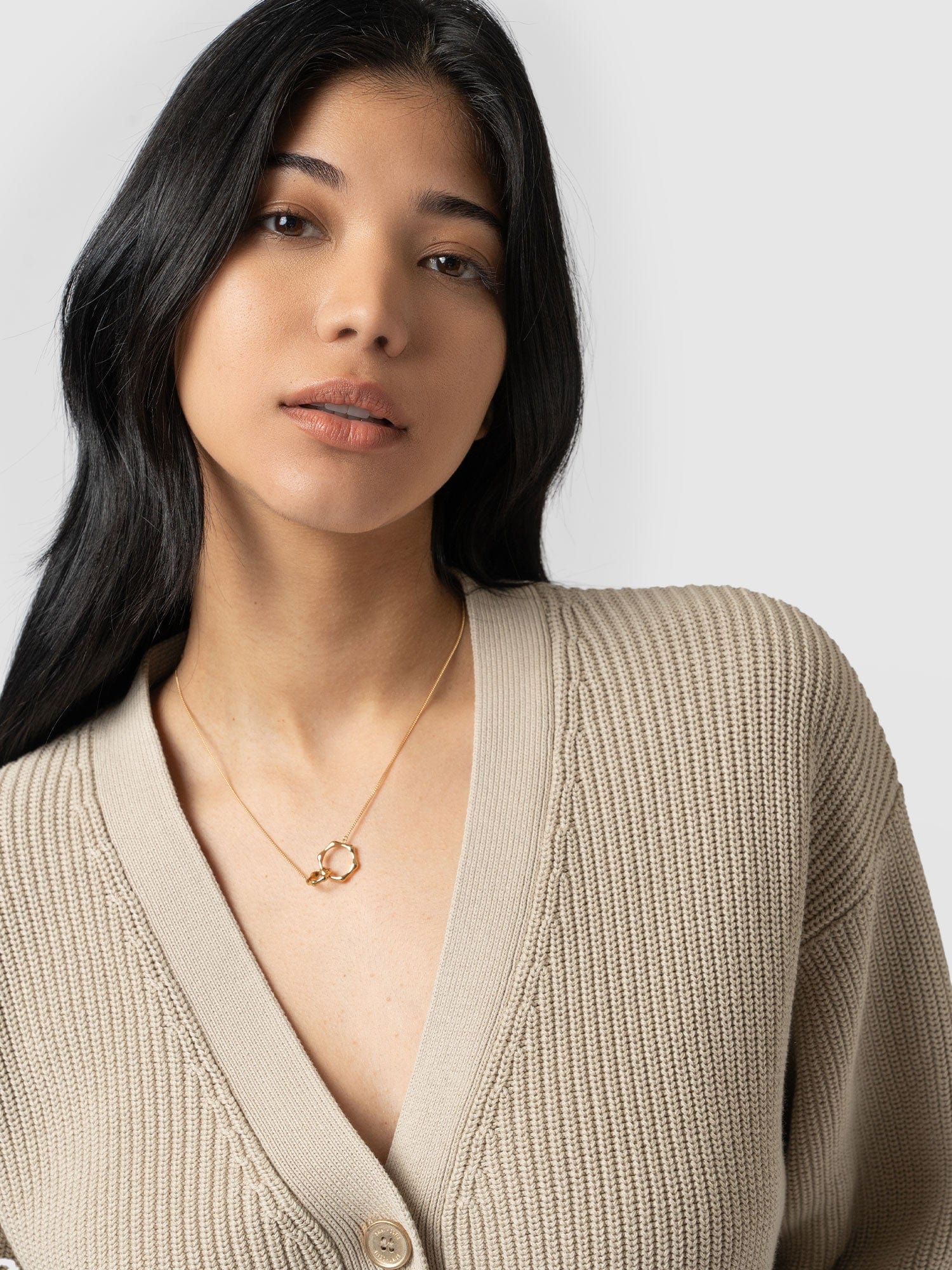 Soho Crop Cardigan Beige - Women's Cardigans | Saint + Sofia® USA ...